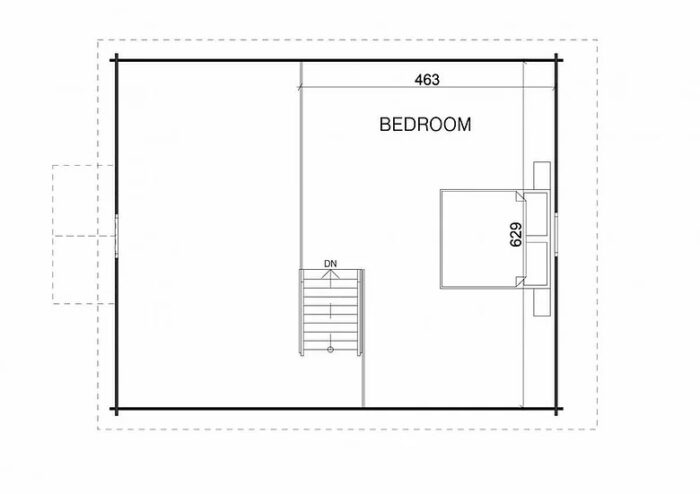 KILDARE LOG CABIN SIZE 8M X 6.4M TWO FLOOR, THREE BEDROOM