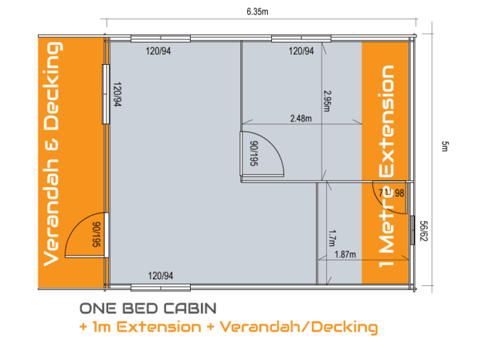 One Bedroom Log Cabin - Multi-Choice | Log Cabins Ireland, Irish ...
