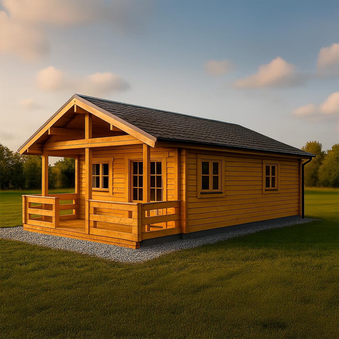 One Bedroom Log Cabin - The Perfect Granny Flat Solution