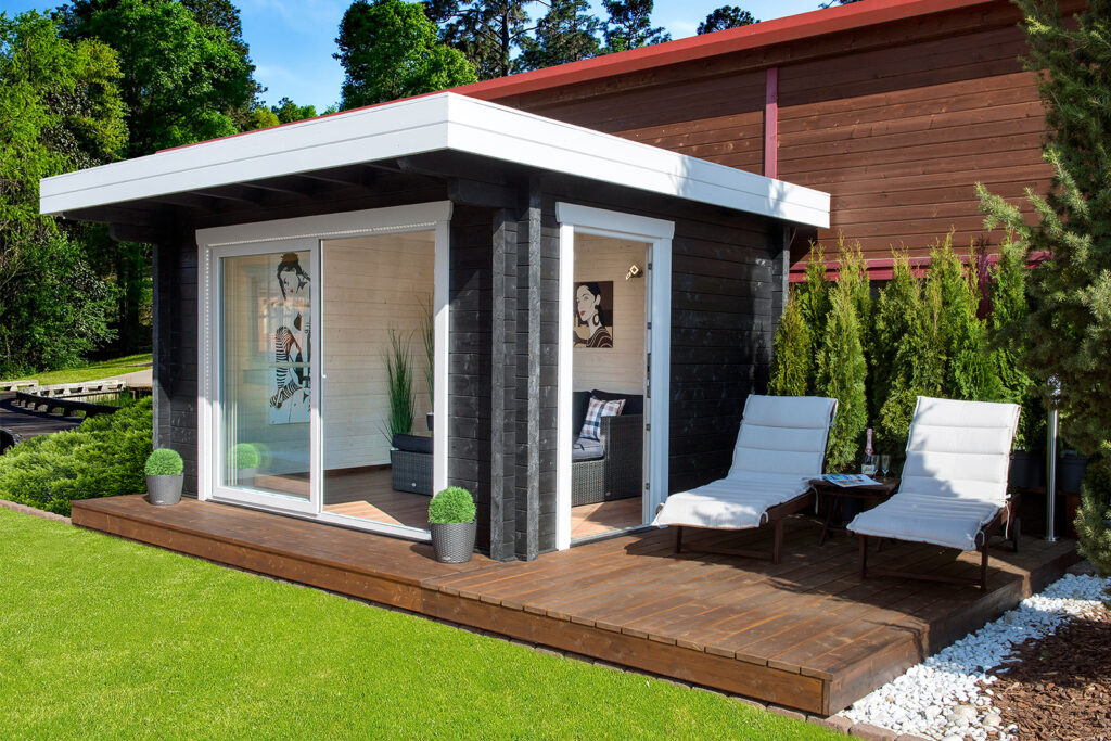 Timber Living's Outdoor Sauna JOY ONE | Log Cabins Ireland, Irish ...
